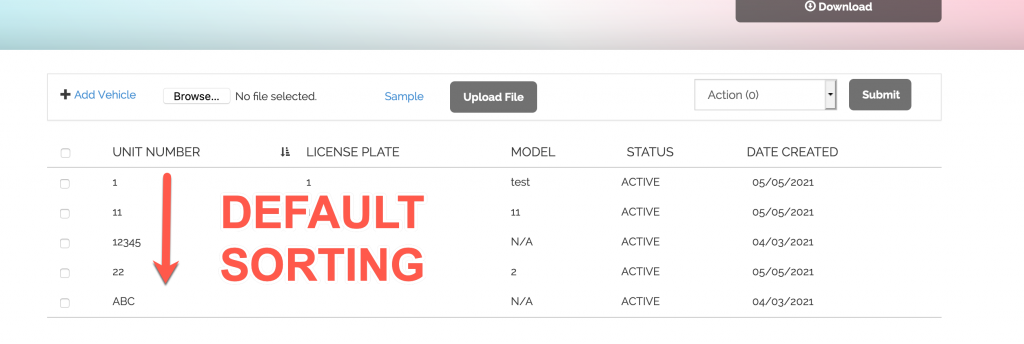 Tech Tip: How to Sort Vehicles by Numerical Unit Number – DAMAGE iD