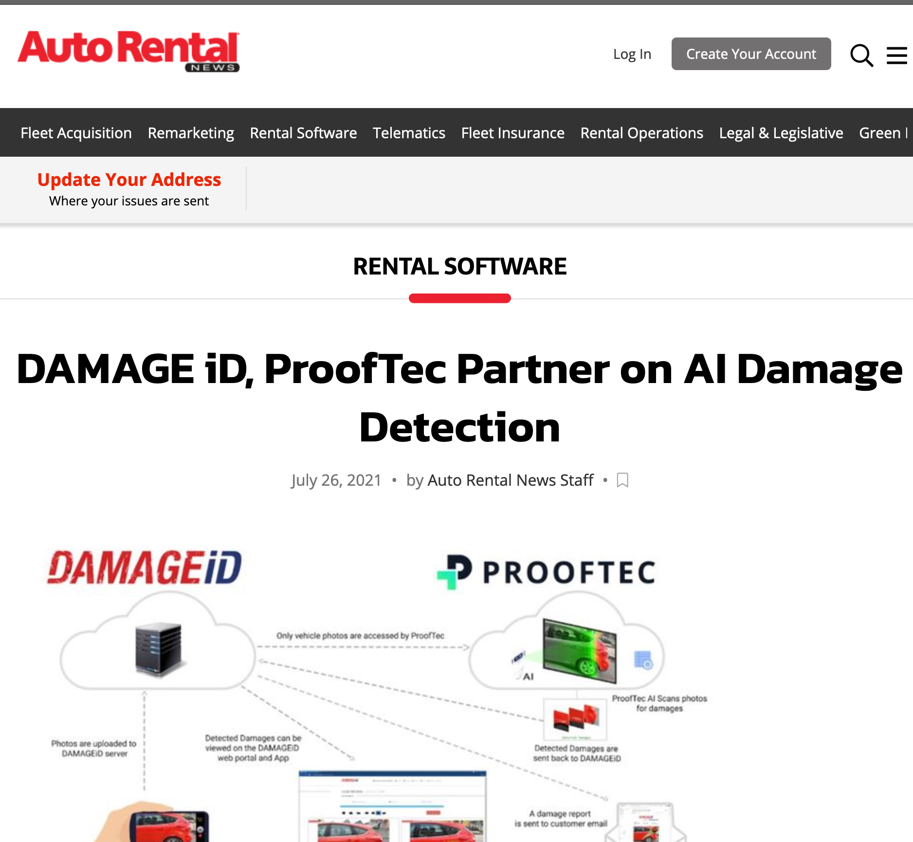 DAMAGE iD Featured in Auto Rental News for New ProofTec Partnership ...
